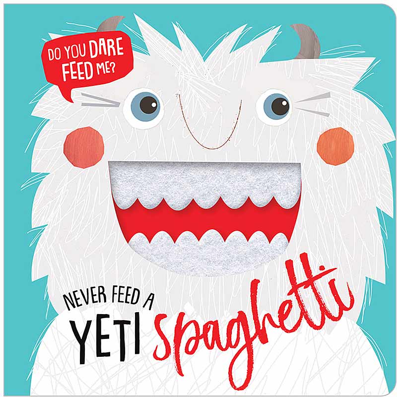Never Feed a Yeti Spaghetti Book | plushpaws.co.uk