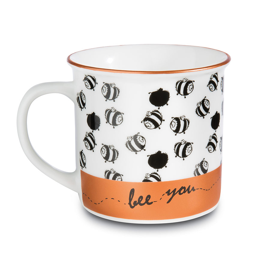 NICI Metallic Bee You Mug | plushpaws.co.uk