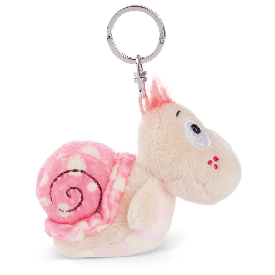 NICI Pink Snail Keyring | plushpaws.co.uk