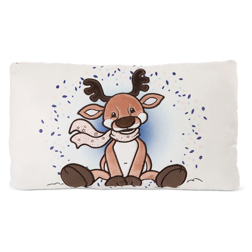 NICI Winter Friends Jonte Reindeer Cushion | plushpaws.co.uk