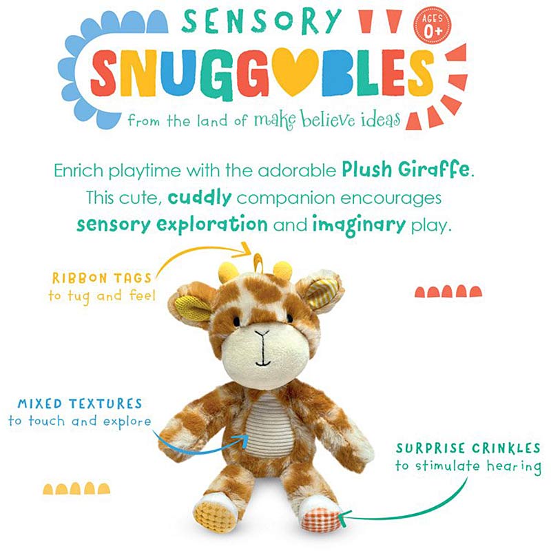 Sensory Snuggables Giraffe | plushpaws.co.uk