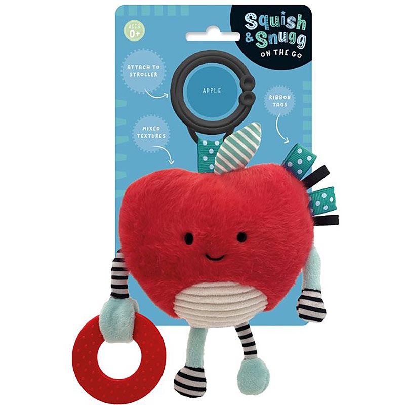 Squish & Snugg On the Go Apple | plushpaws.co.uk