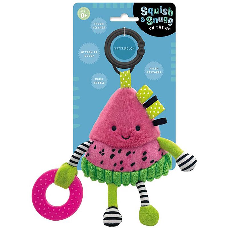 Squish & Snugg On the Go Watermelon | plushpaws.co.uk