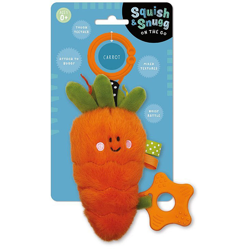 Squish & Snugg On the Go Carrot | plushpaws.co.uk
