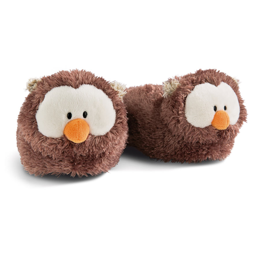 NICI The Owlsons Oscar Owl Slippers | plushpaws.co.uk