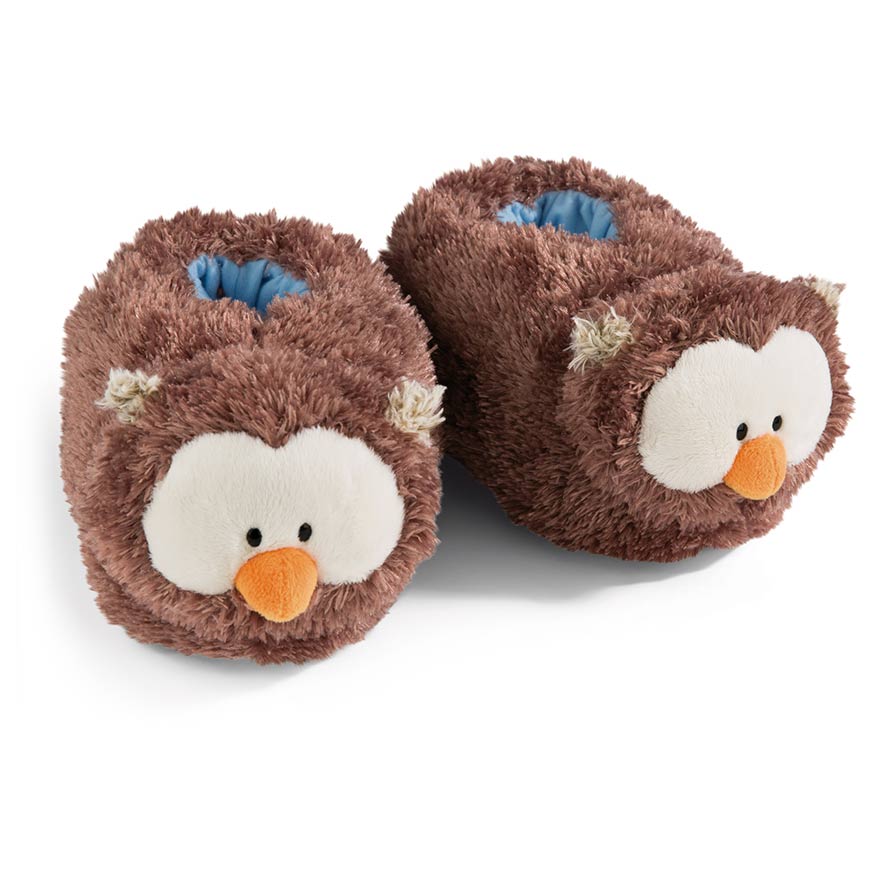 NICI The Owlsons Oscar Owl Slippers | plushpaws.co.uk