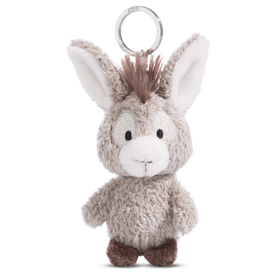 NICI Farm Friends Donkeylee Donkey Keyring Plushpaws co uk NICI Farm Friends Donkeylee Donkey Keyring Plushpaws co uk