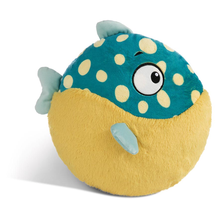 NICI Sunset Dreams Volker Pufferfish Travel Pillow | plushpaws.co.uk
