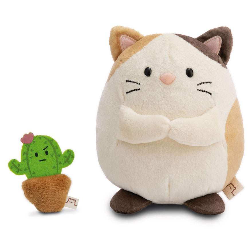 NICI mymochi Angy Cat with Cactus | plushpaws.co.uk