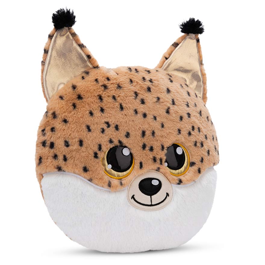 NICI GLUBSCHIS Lenzo Lynx Cushion | plushpaws.co.uk