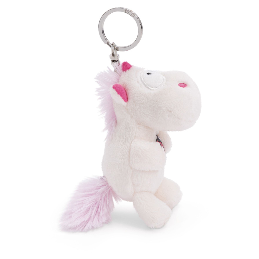 NICI Theodor Unicorn with Ladybird Keyring | plushpaws.co.uk