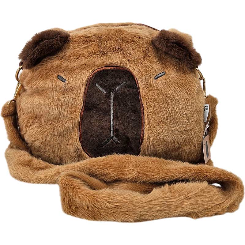 KENJI Mima Capybara Sling Bag | plushpaws.co.uk