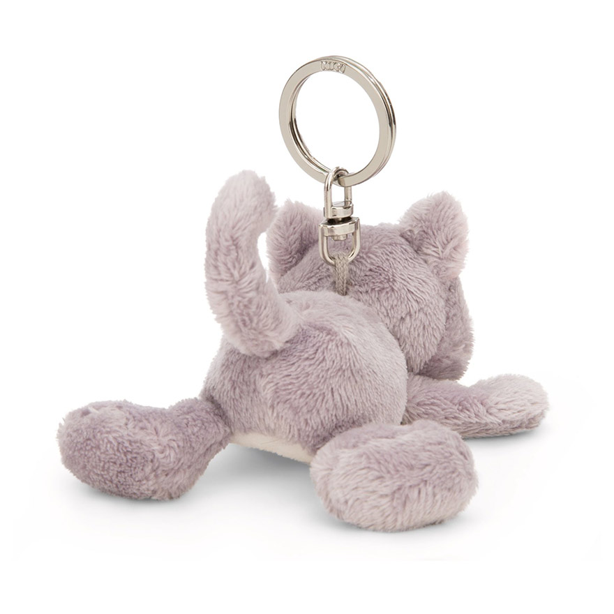 NICI Homies Grey Cat Keyring | plushpaws.co.uk