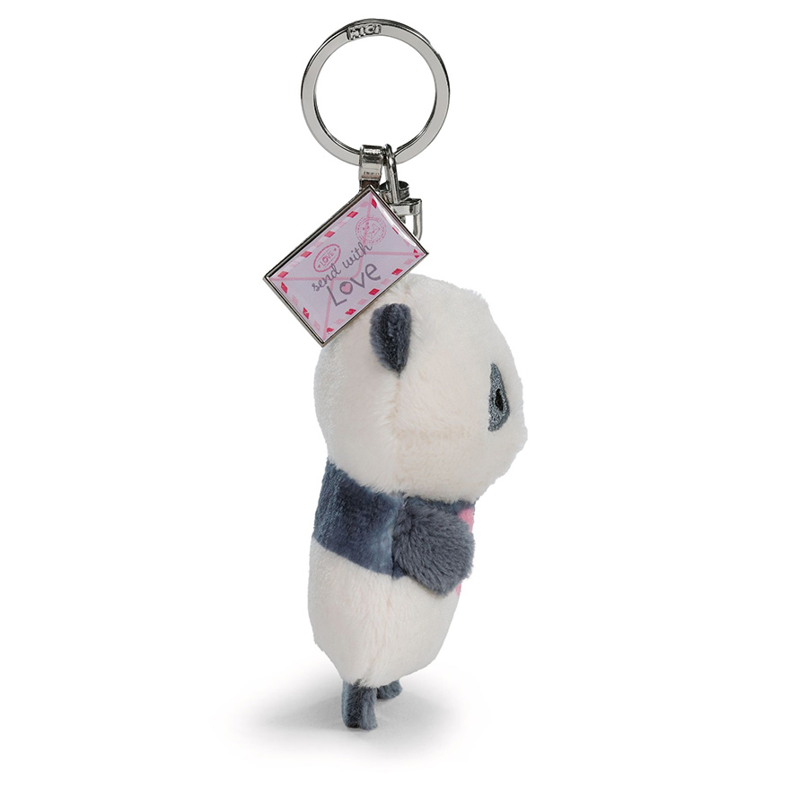 NICI Love Classic Love Panda with Metal Pendant Keyring | plushpaws.co.uk