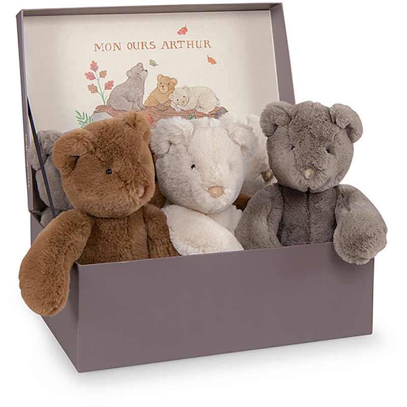 Moulin Roty Arthur Grey Bear | plushpaws.co.uk