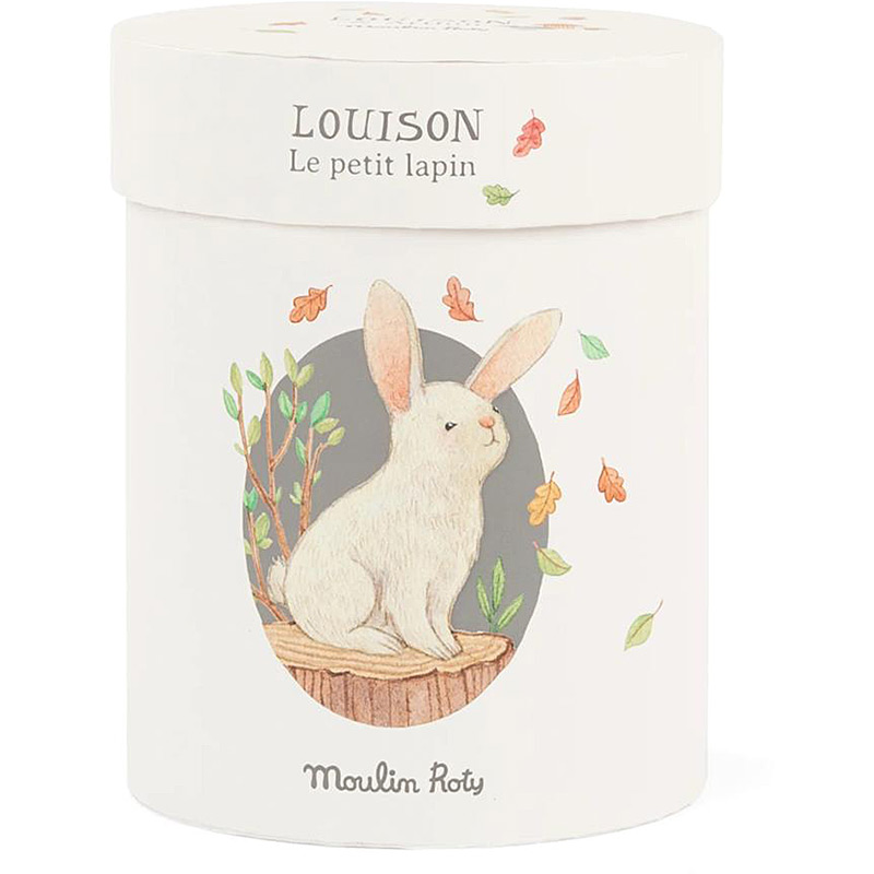 Moulin Roty Louison Cream Bunny in Gift Box | plushpaws.co.uk