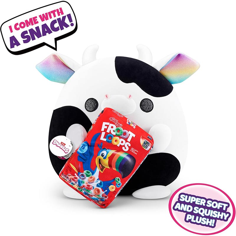 Zuru Snackles Daisy Cow with Froot Loops | Plushpaws