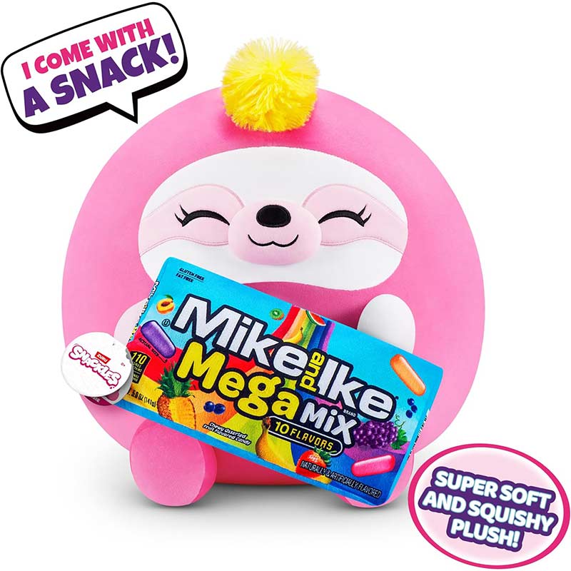 Zuru Snackles Susie Sloth with Mike & Ike | plushpaws.co.uk