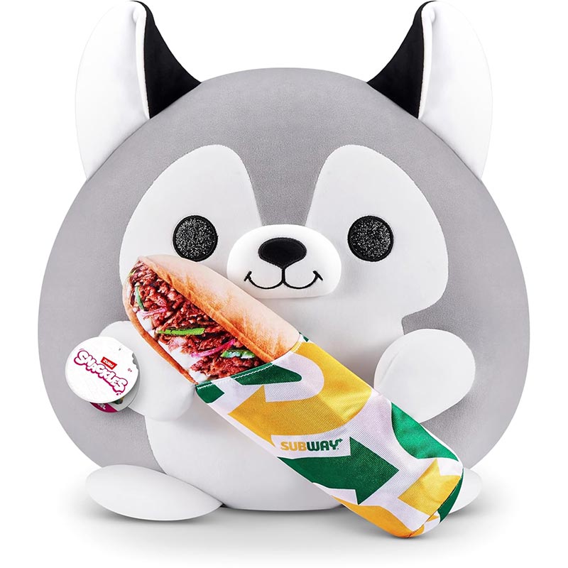 Zuru Snackles Nigel Husky with Subway | plushpaws.co.uk