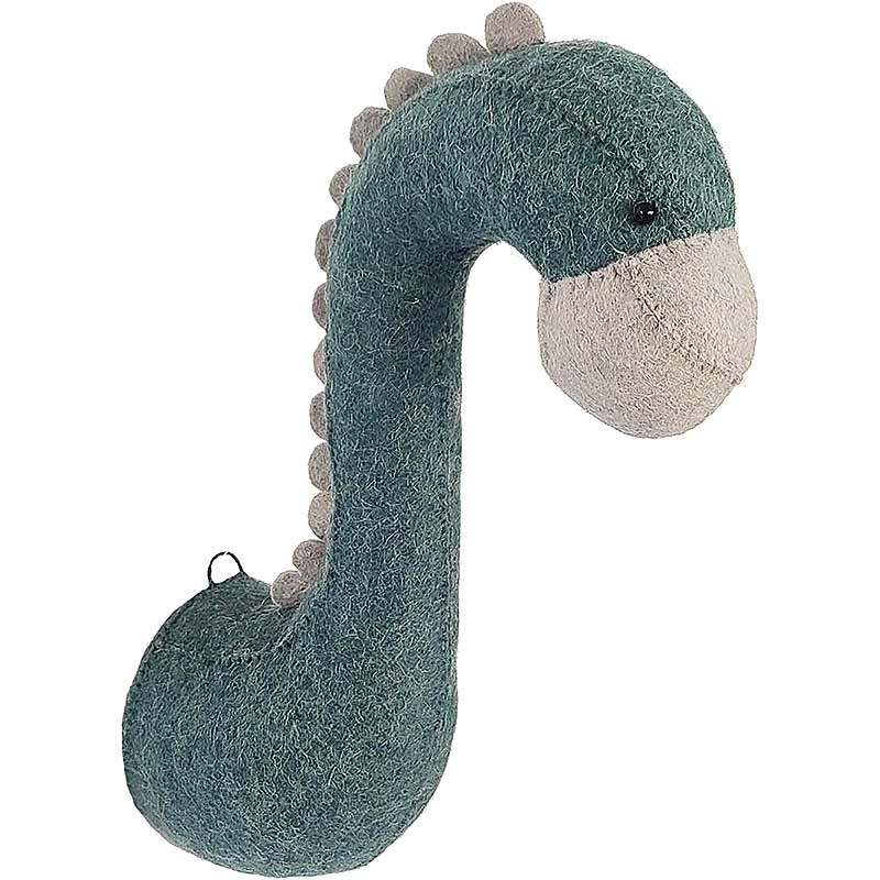 Fiona Walker Blue Diplodocus Head | plushpaws.co.uk