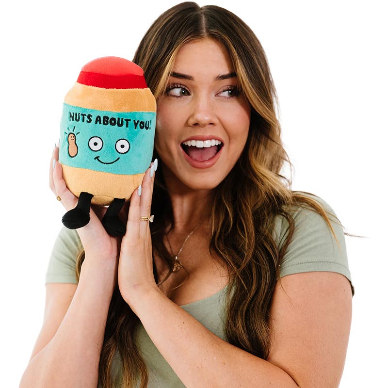 Punchkins Nuts About You Peanut Butter Jar | plushpaws.co.uk