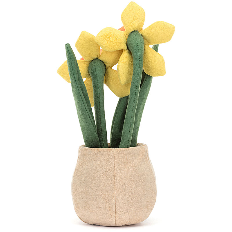 Jellycat Amuseables Daffodil Pot | plushpaws.co.uk