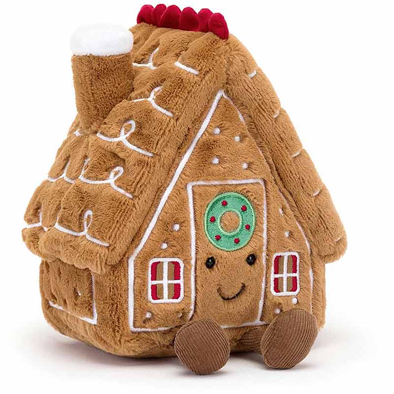Jellycat Amuseables Gingerbread House | plushpaws.co.uk