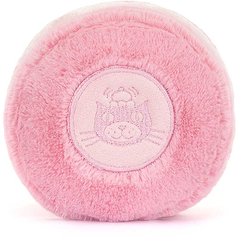 Jellycat Amuseables Mia Macaron Framboise | plushpaws.co.uk