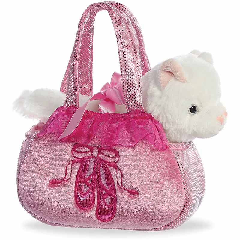 Aurora World Fancy Pals Ballet Cat Handbag | Plushpaws