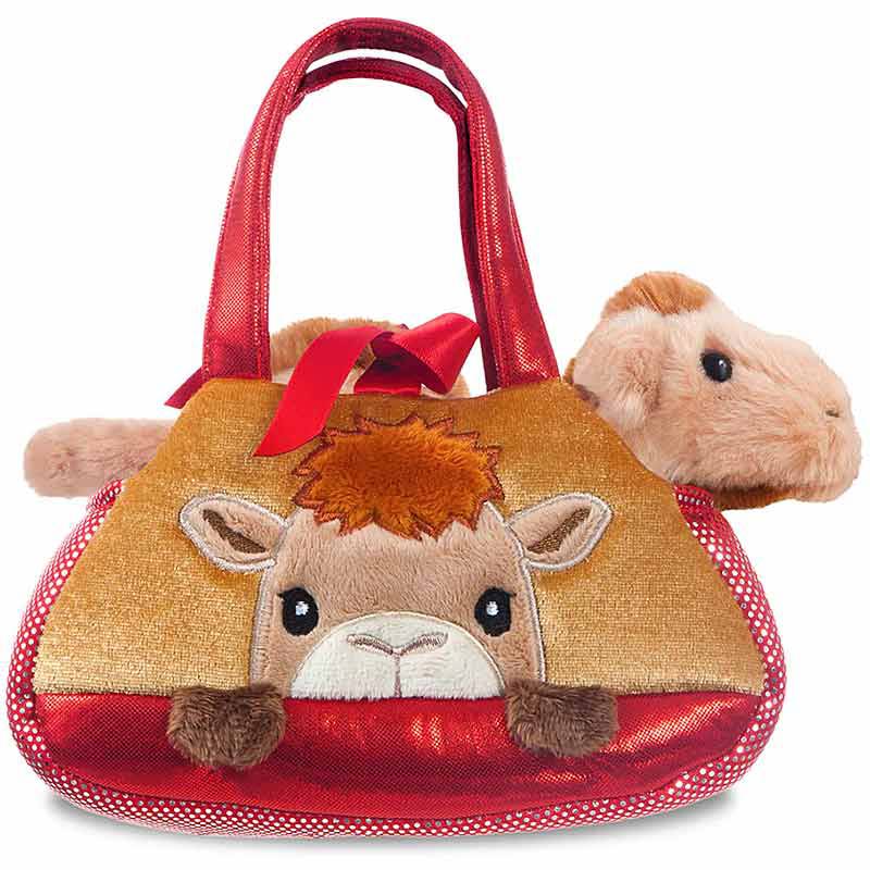 Aurora World Fancy Pals Peek-a-Boo Camel Handbag | plushpaws.co.uk