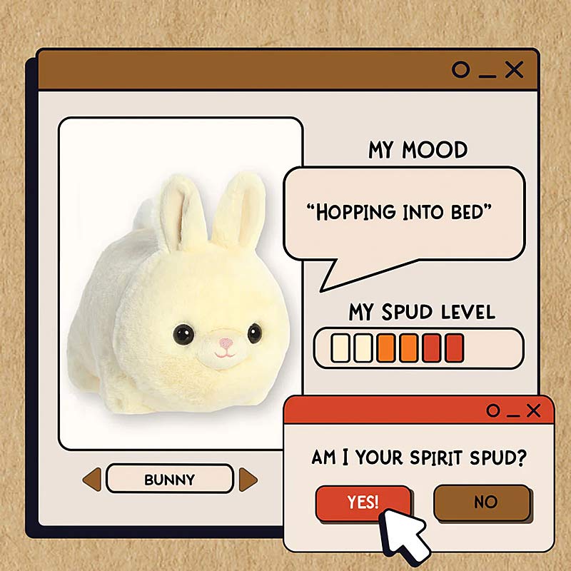 Aurora World Spudsters Bunny | plushpaws.co.uk