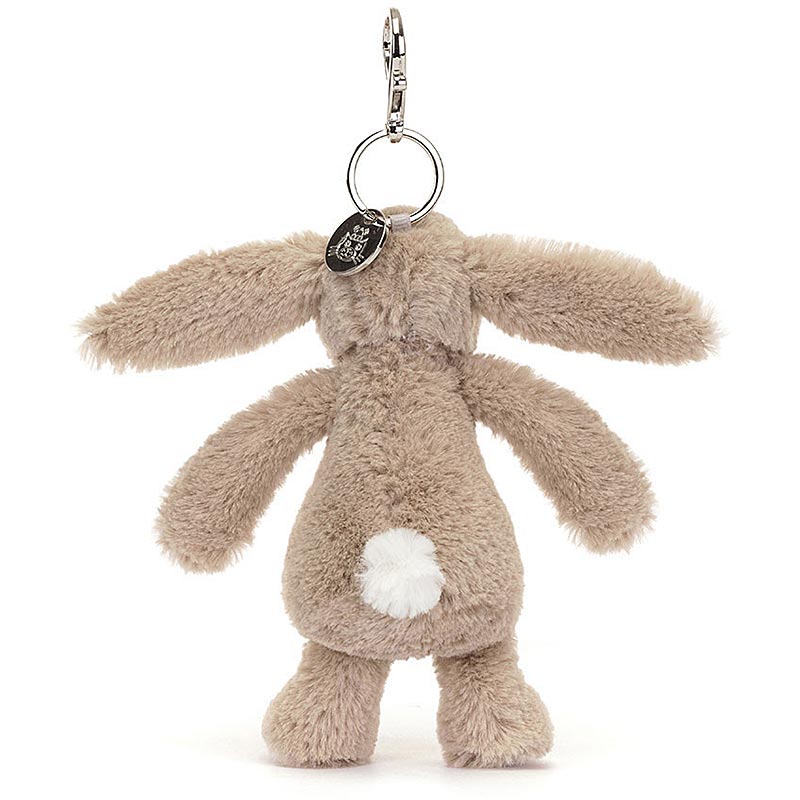 Jellycat Blossom Beige Petal Bunny Bag Charm Keyring | plushpaws.co.uk