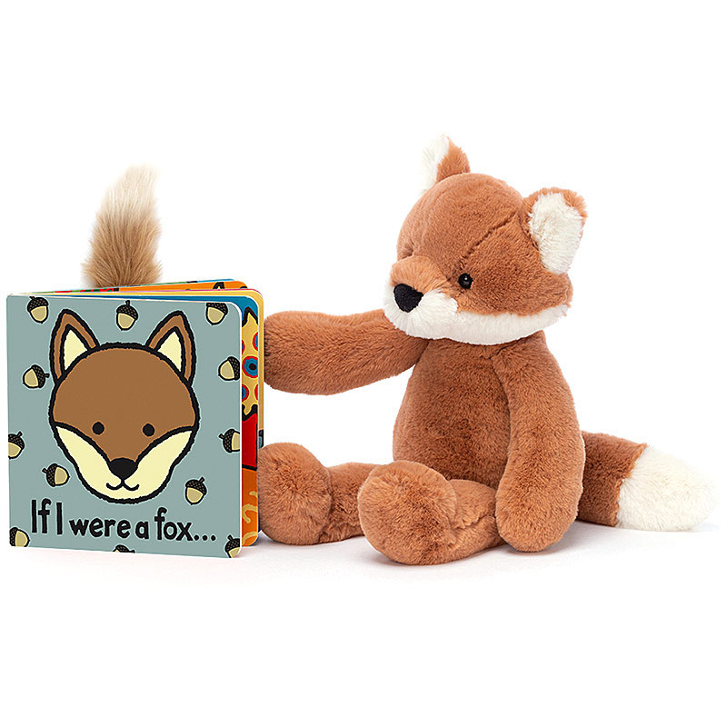 Little Jellycat If I Were A Fox Board Book | plushpaws.co.uk