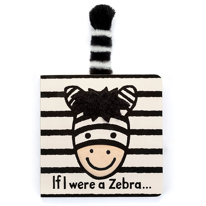 Jellycat If I Were A Zebra Board Book | plushpaws.co.uk