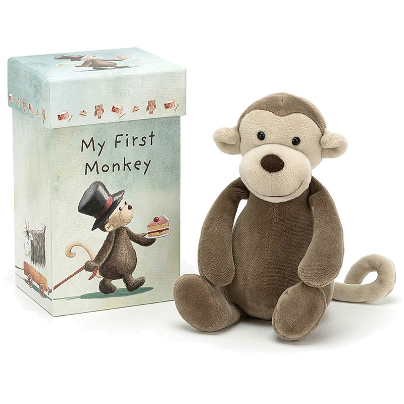 Little Jellycat My First Monkey | plushpaws.co.uk