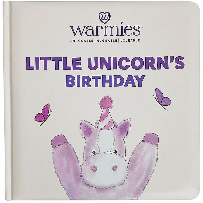 Warmies Little Unicorn's Birthday Book | plushpaws.co.uk