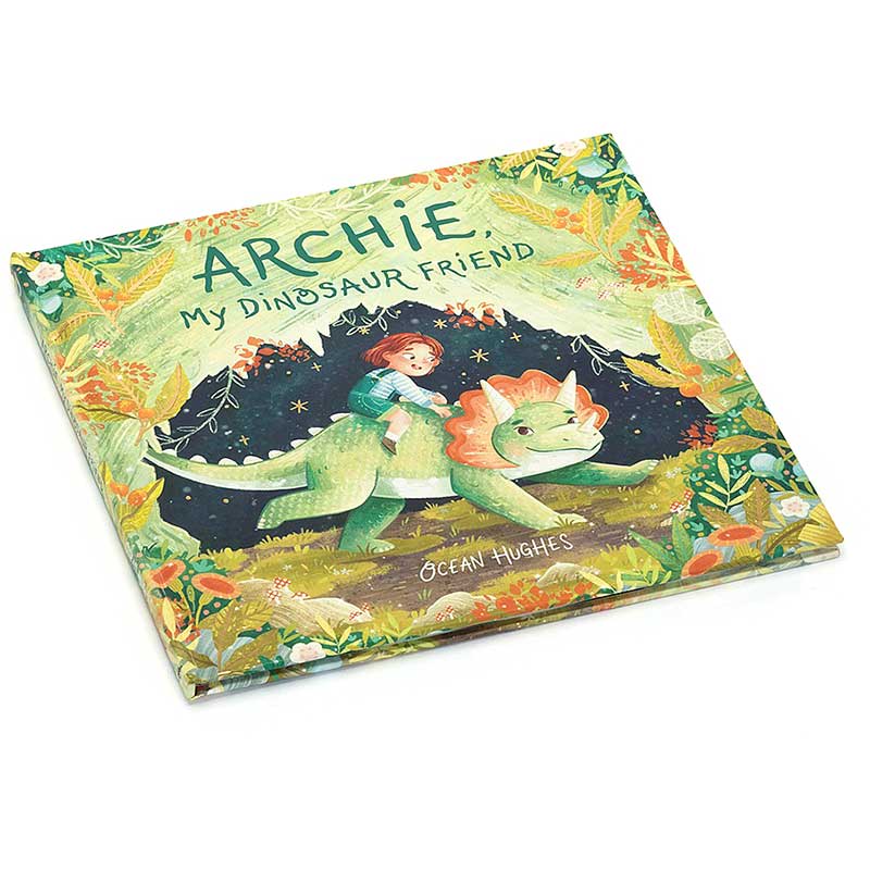 Jellycat Archie, My Dinosaur Friend Book | plushpaws.co.uk