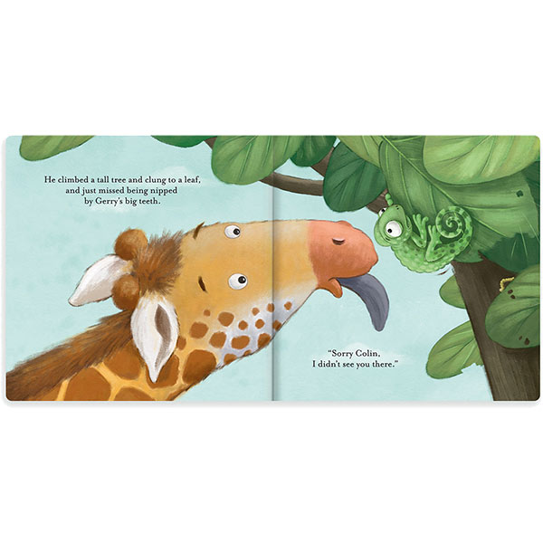 Jellycat Colin Chameleon Board Book | plushpaws.co.uk