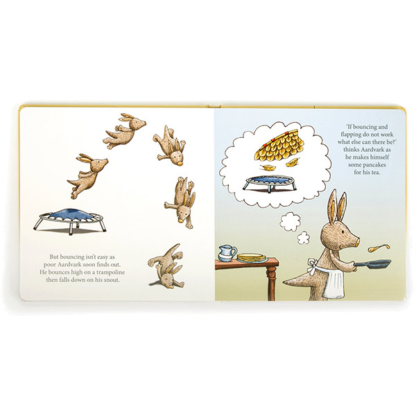 Jellycat The Flying Aardvark Board Book | plushpaws.co.uk