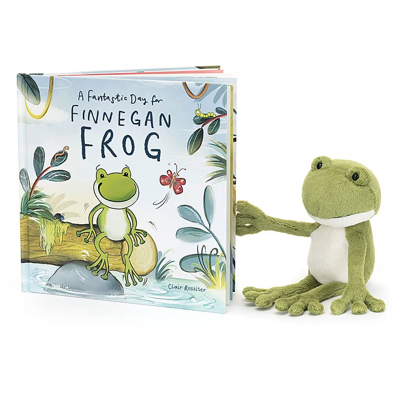 Jellycat A Fantastic Day for Finnegan Frog Book | plushpaws.co.uk