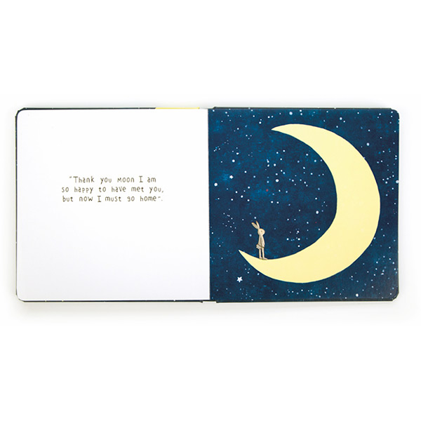 Jellycat Books Little Bunny Goes to the Moon Board Book | plushpaws.co.uk