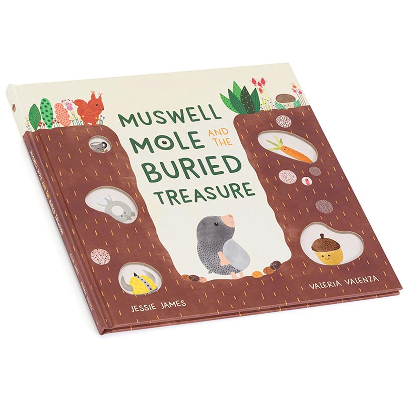 Jellycat Muswell Mole and the Buried Treasure Book | plushpaws.co.uk