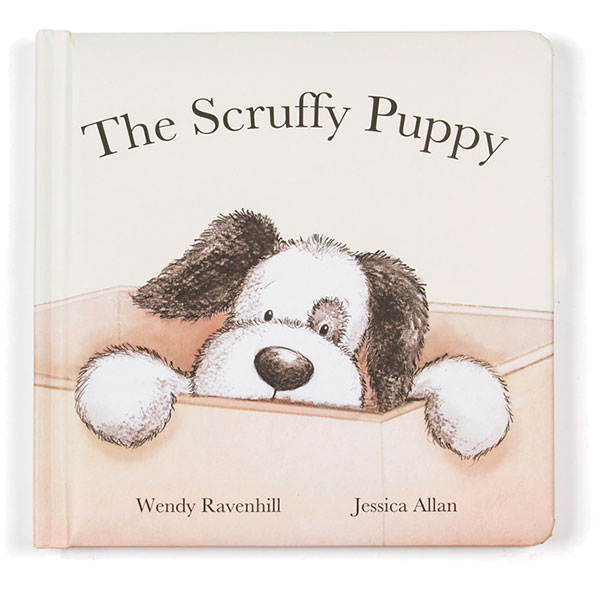 Jellycat The Scruffy Puppy Board Book | plushpaws.co.uk