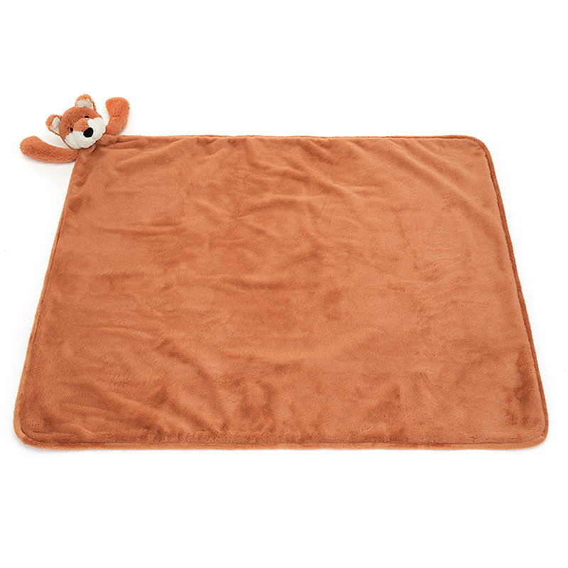 Baby Jellycat Bashful Fox Cub Blankie | plushpaws.co.uk