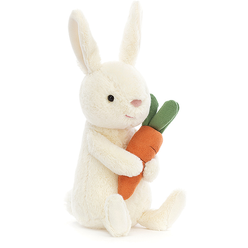 Jellycat Bobbi Bunny with Carrot | plushpaws.co.uk