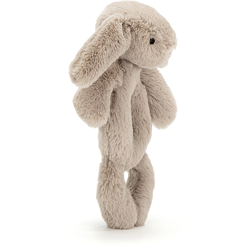 Baby Jellycat Bashful Beige Bunny Ring Rattle | plushpaws.co.uk