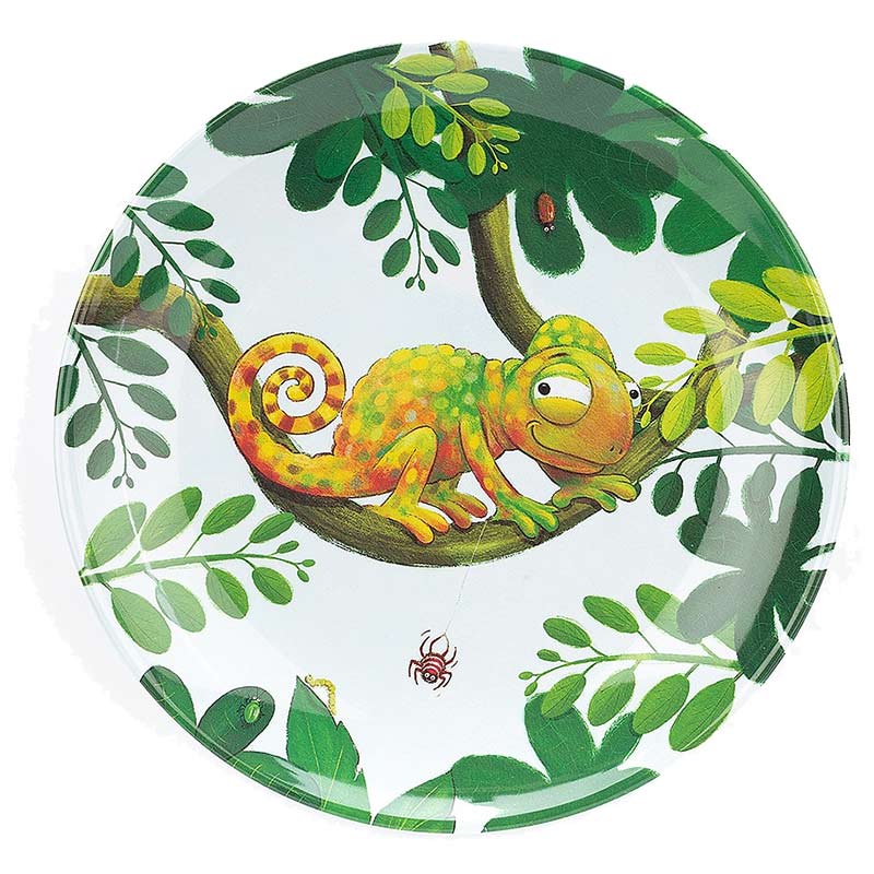 Little Jellycat Colin Chameleon Melamine Plate | plushpaws.co.uk