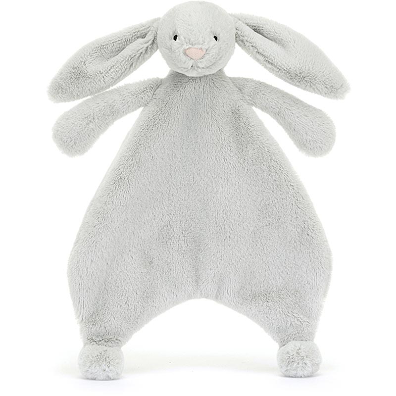 Baby Jellycat Bashful Silver Bunny Comforter | plushpaws.co.uk