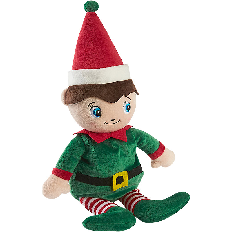 Warmies Cozy Plush Microwavable Christmas Boy Elf | plushpaws.co.uk