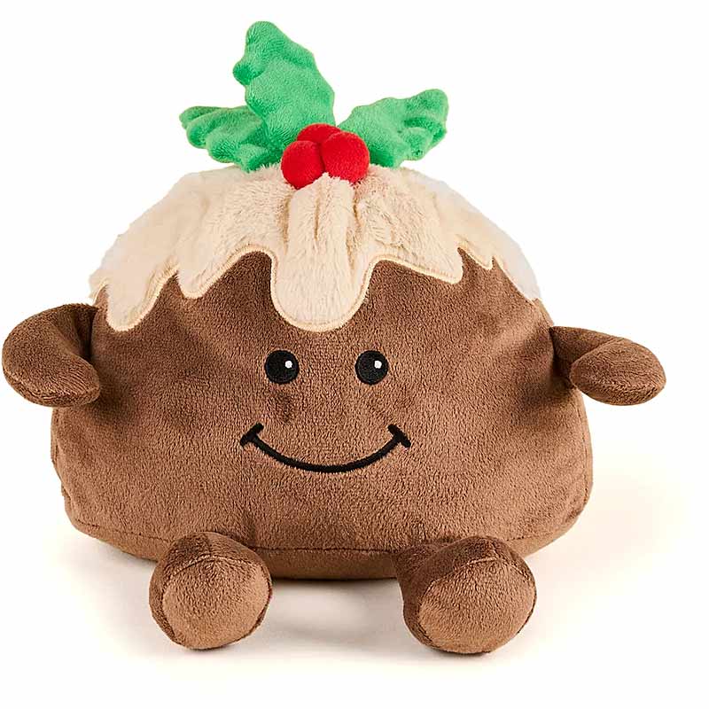 Warmies Cozy Plush Microwavable Christmas Pudding | plushpaws.co.uk